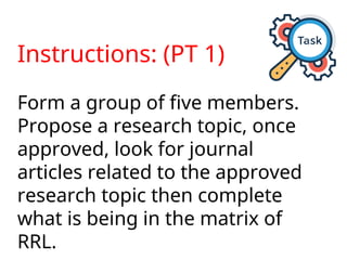 Inquries Investigation and Immersion -Lesson 2- Process of RRL.ppt