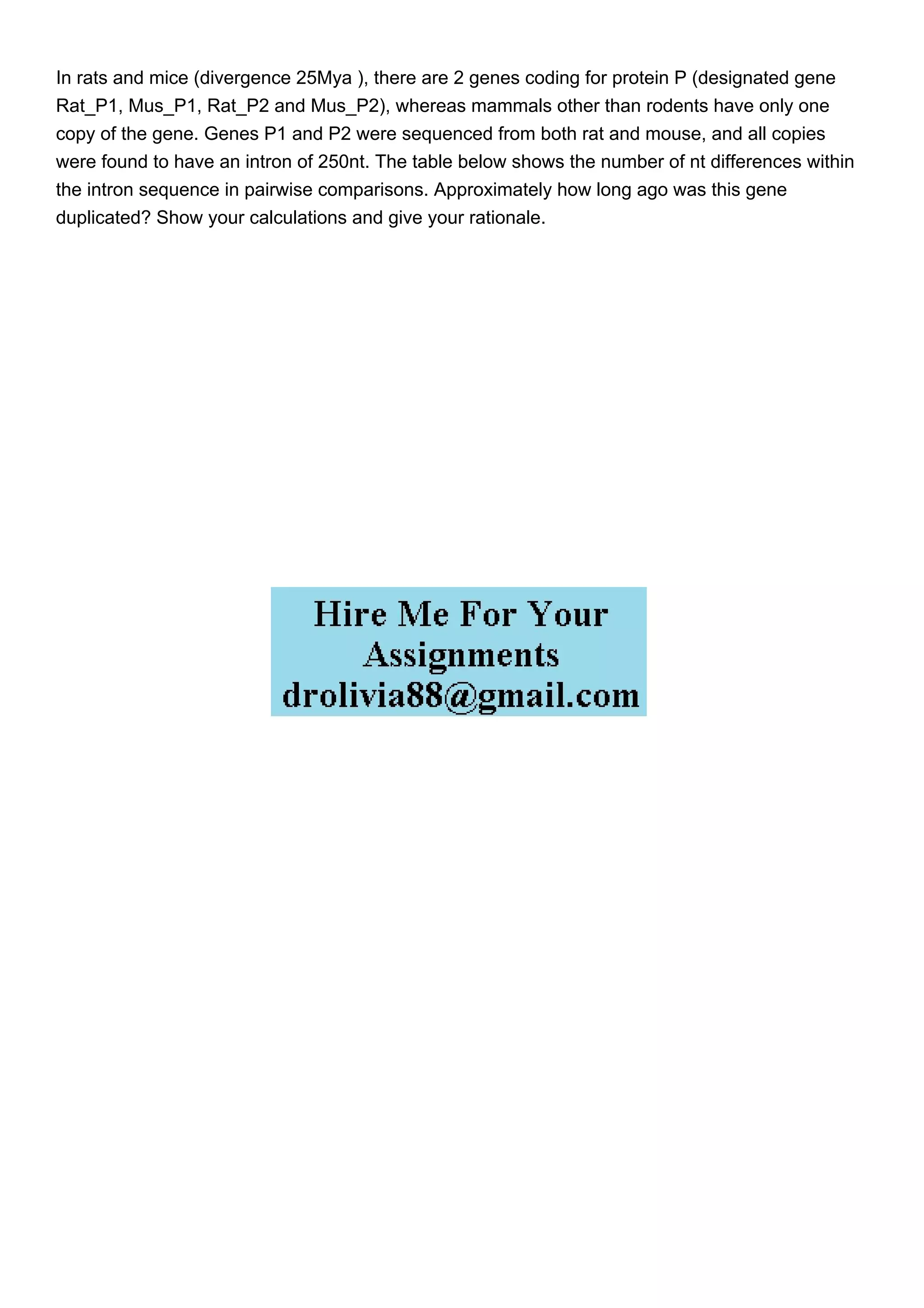 In rats and mice divergence 25Mya there are 2 genes codi.pdf