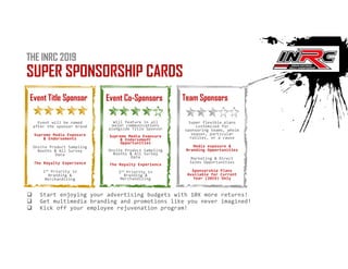 Inrc sponsorship-opportunities - Teaser Deck - March 23 & 24 | PDF