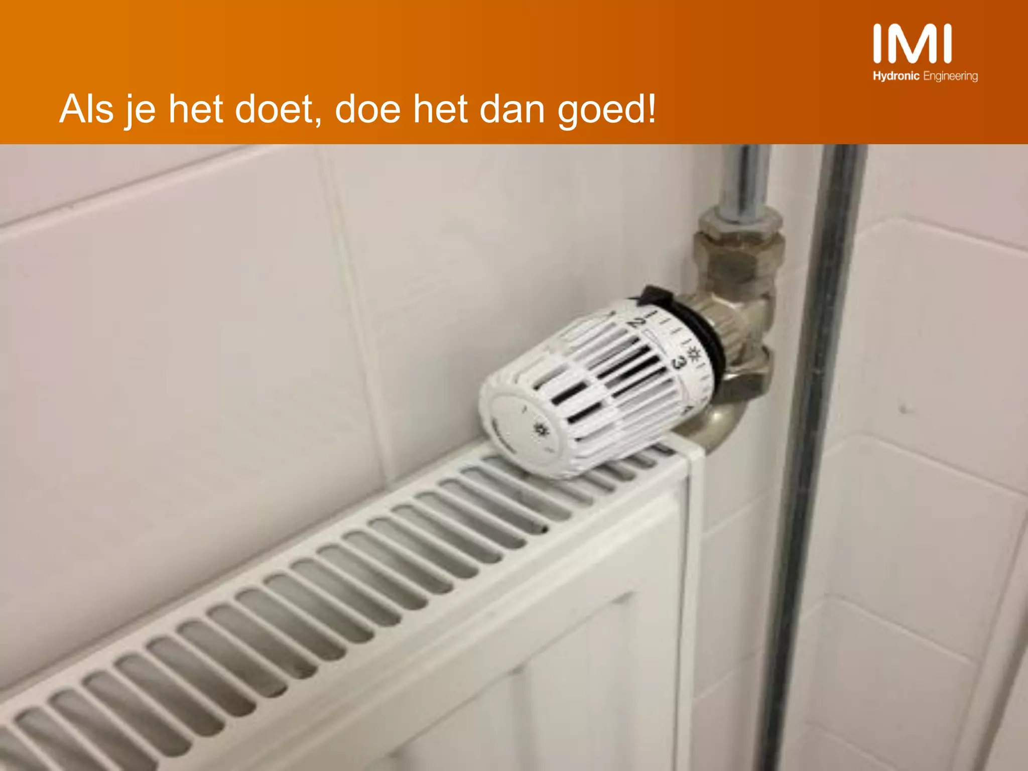 Inregelen radiatoren en vloerverwarming door imi h eimeier | PDF