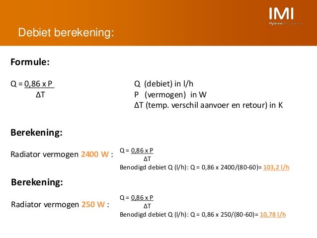 Inregelen radiatoren en vloerverwarming door imi h eimeier