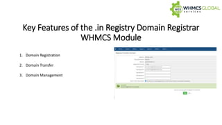 in Registry Domain Registrar WHMCS Module_.pptx