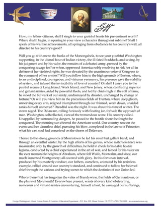 In Remembrance Of George Washington | PDF