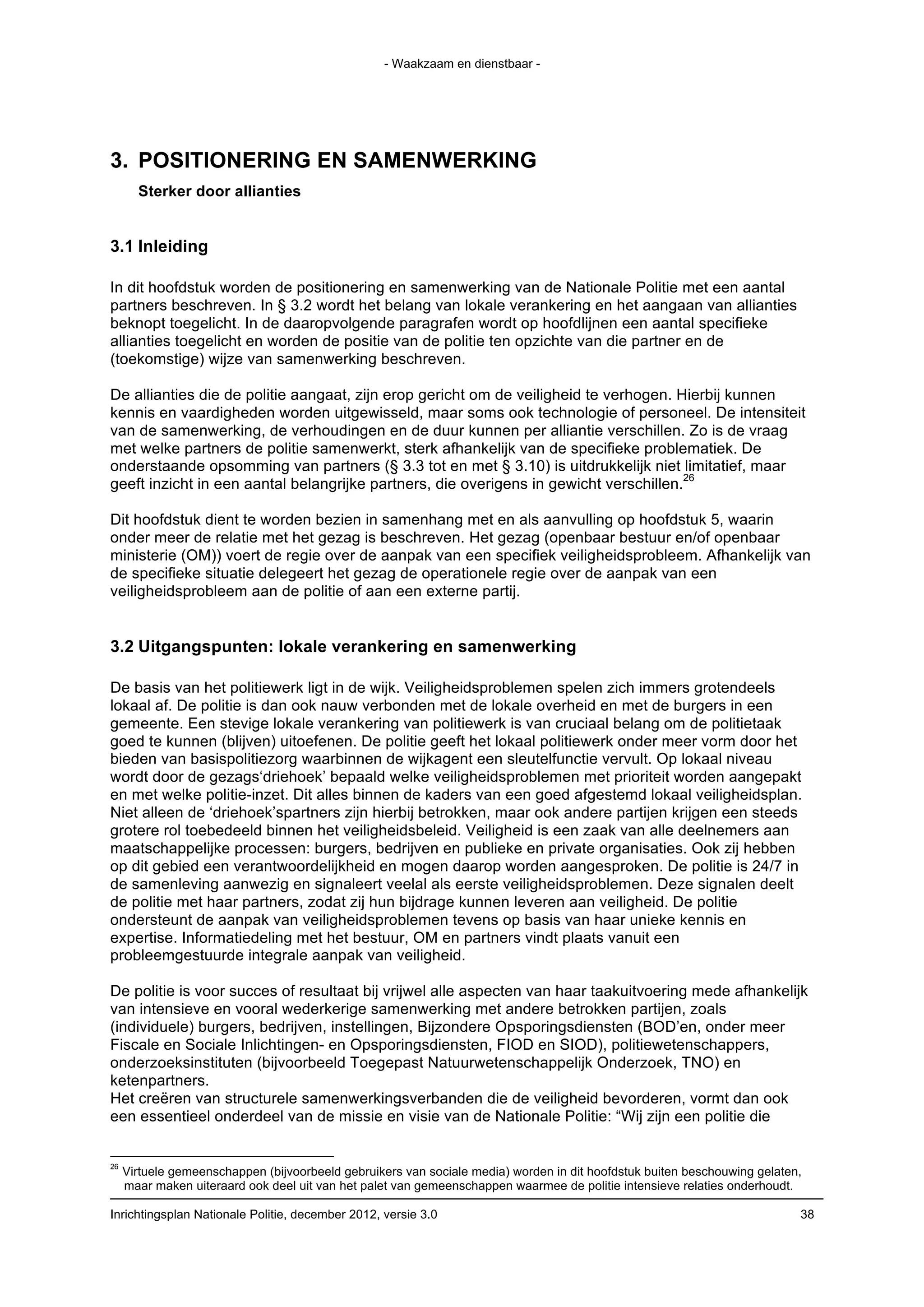 Inrichtingsplan Nationale Politie | PDF