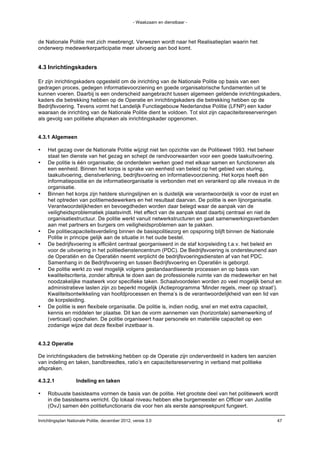 Inrichtingsplan Nationale Politie | PDF
