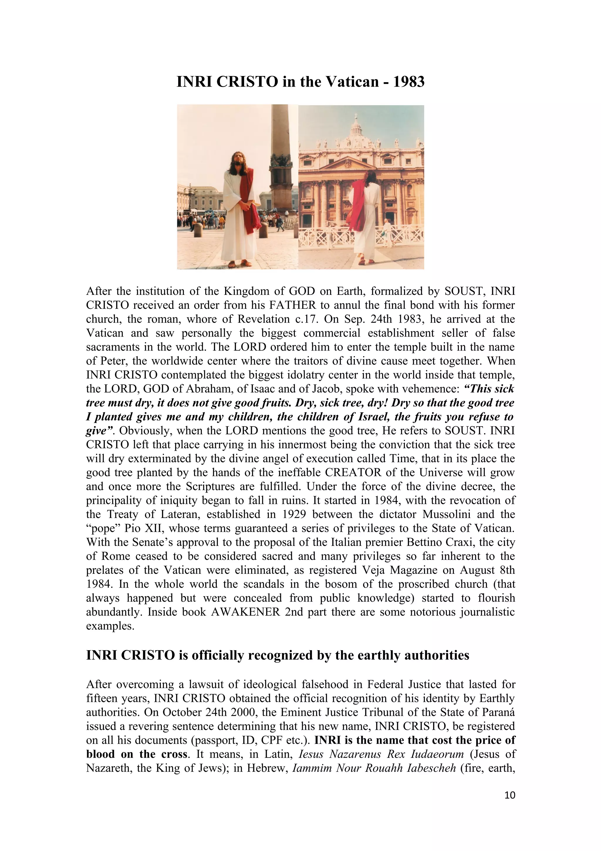 INRI CRISTO's Biography | DOC