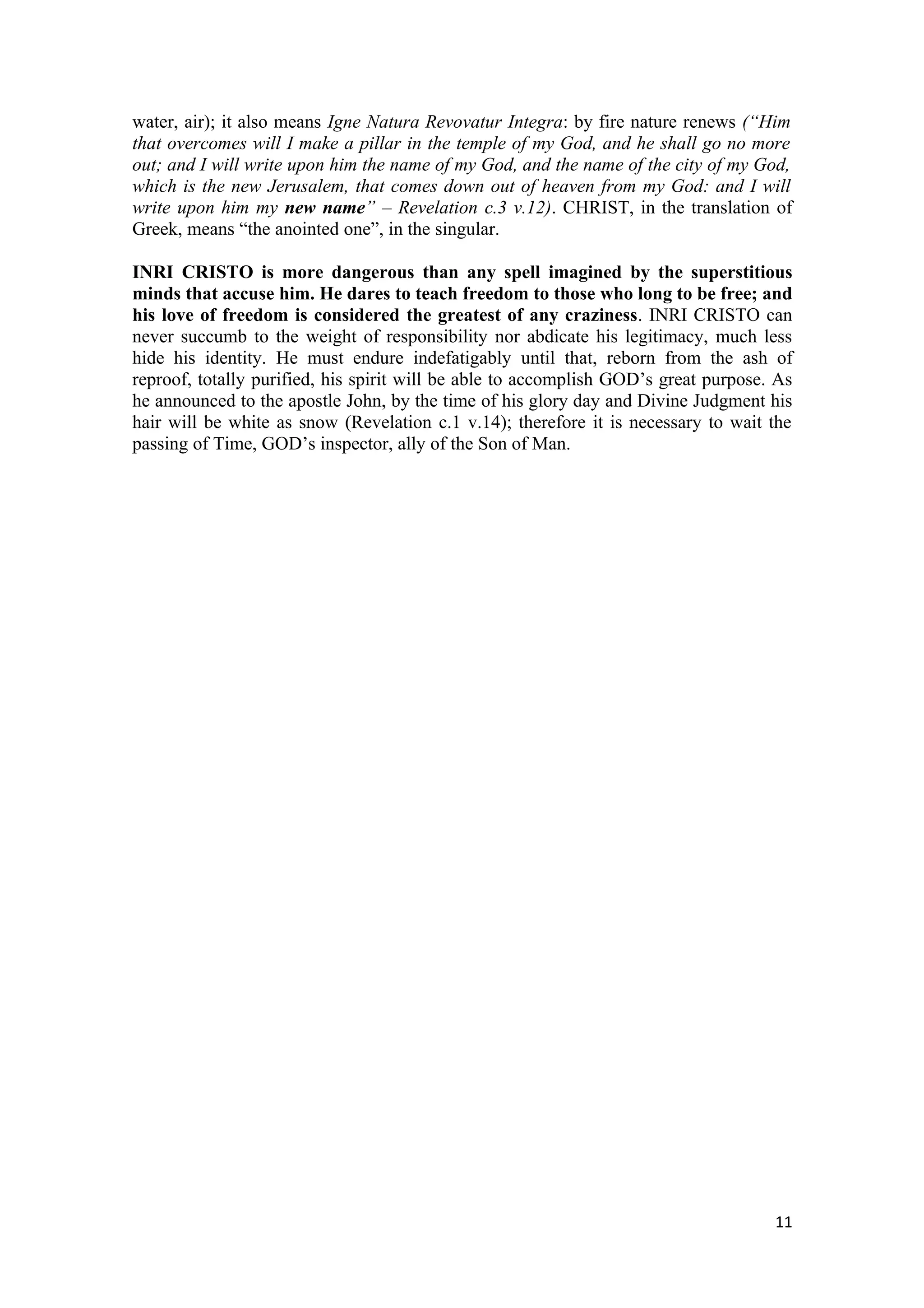 INRI CRISTO's Biography | DOC