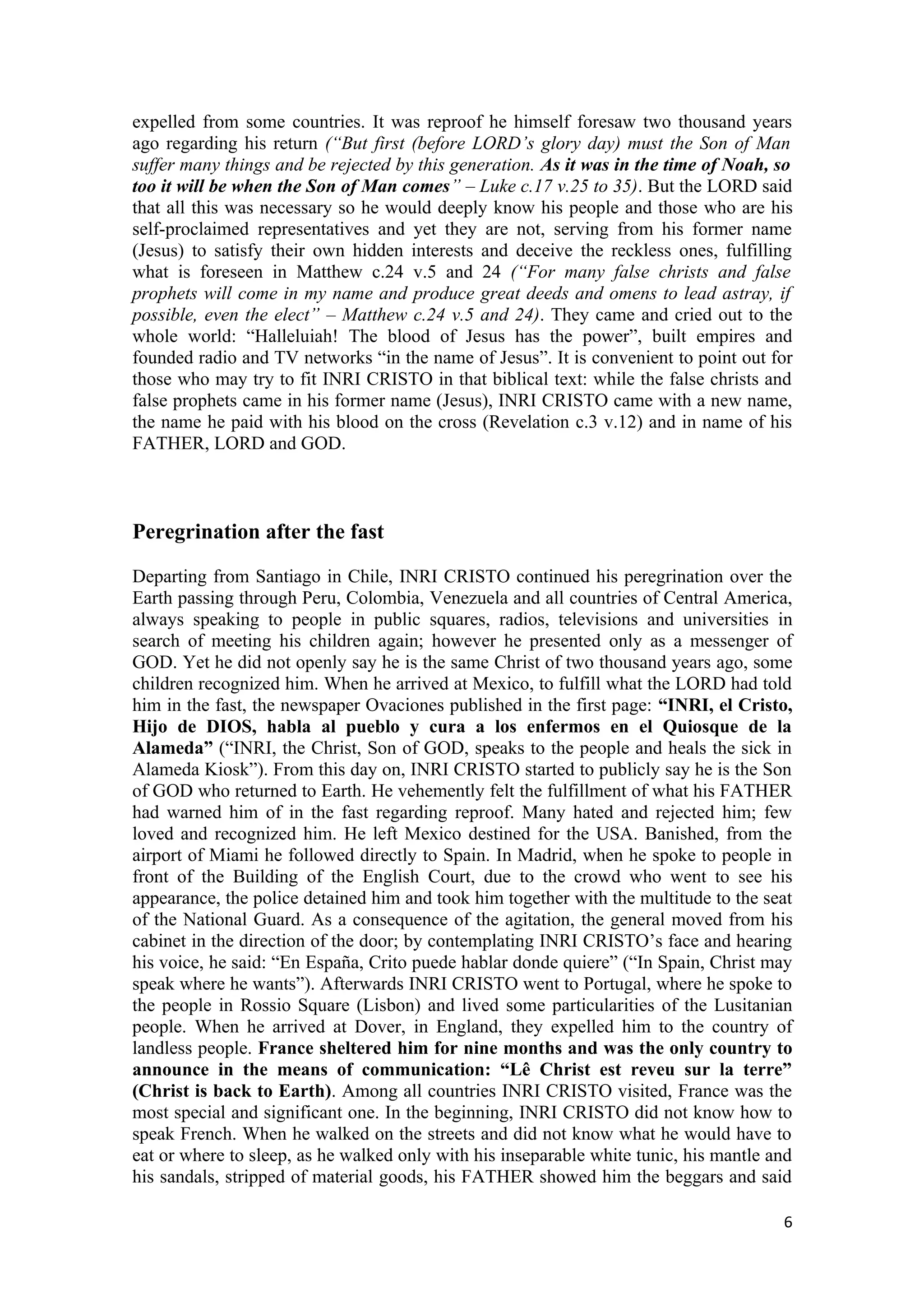 INRI CRISTO's Biography | DOC