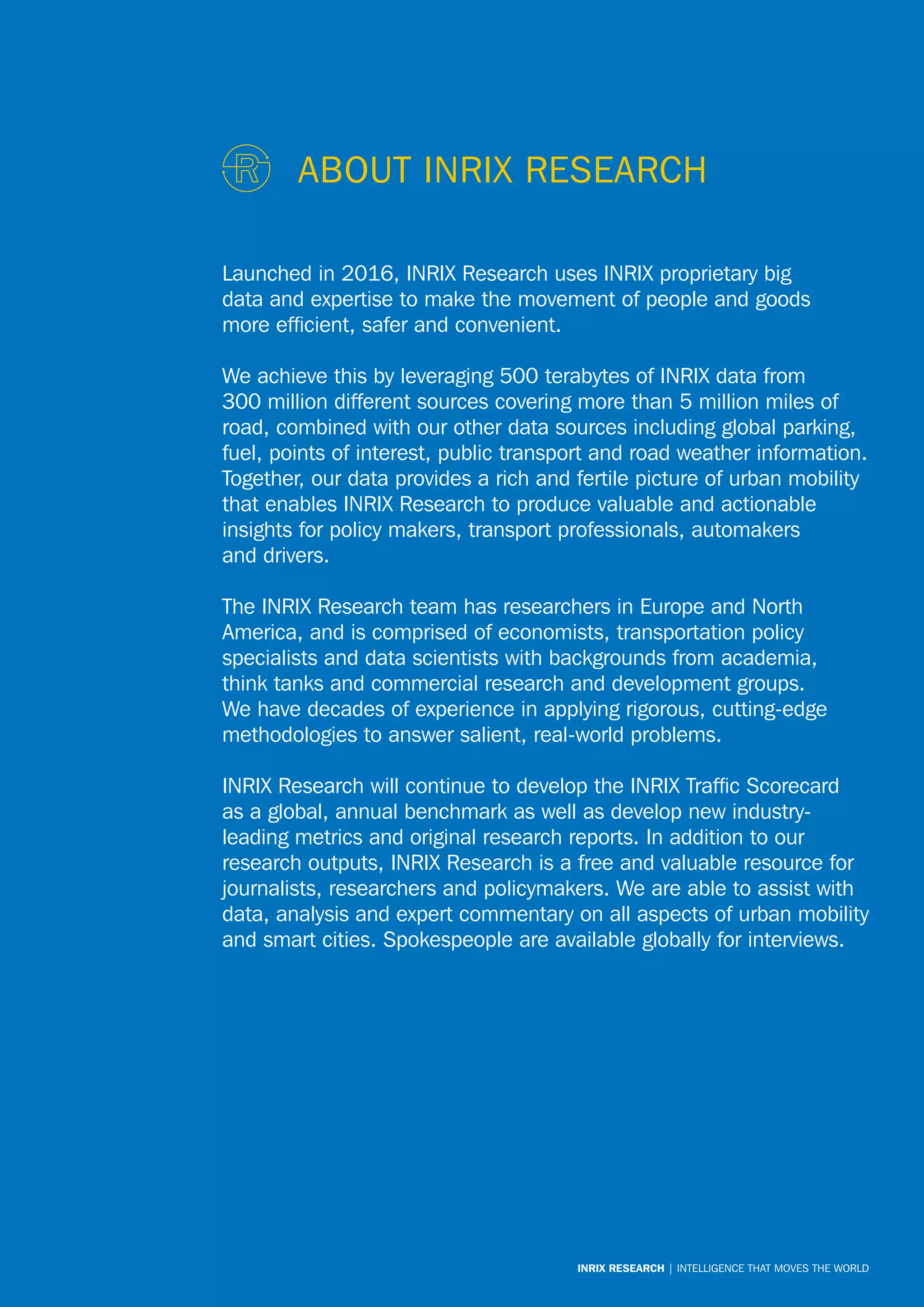 Global traffic scorecard di Inrix | PDF