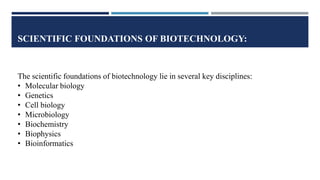 Inroduction to biotechnology, history and applications. | PDF