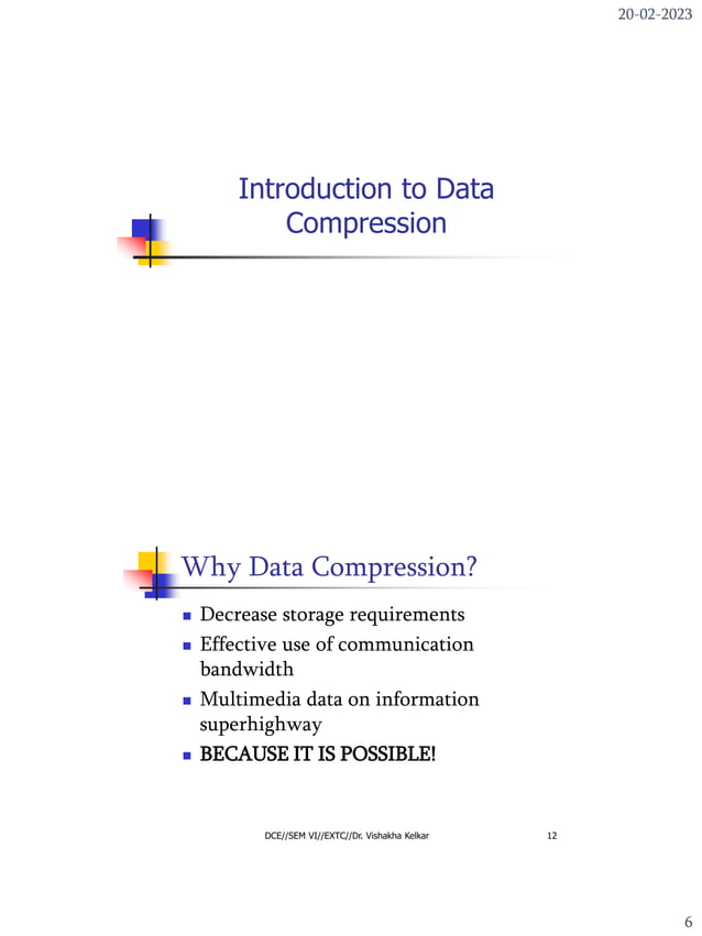 INRODUCTION TO DATA COMPRESSION and ENCRYPTION: Concepts and need | PDF