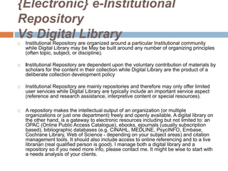 Inroduction to Dspace | PPT