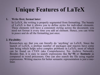 Inroduction to Latex | PPTX