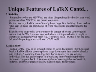 Inroduction to Latex | PPTX