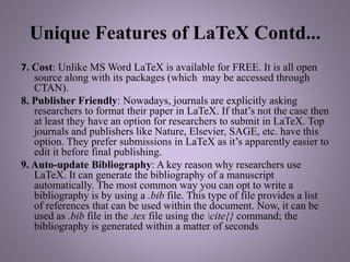 Inroduction to Latex | PPTX