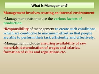 Inroduction to management | PPTX