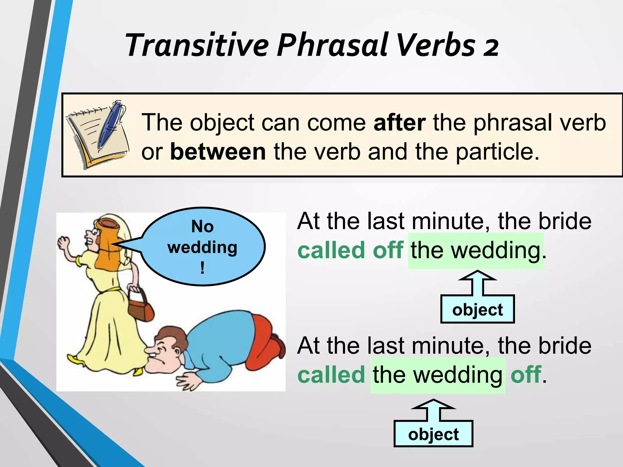 Inroduction to phrasal verbs | PPTX | Programming Languages | Computing