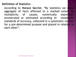Inroduction to statistics | PPT