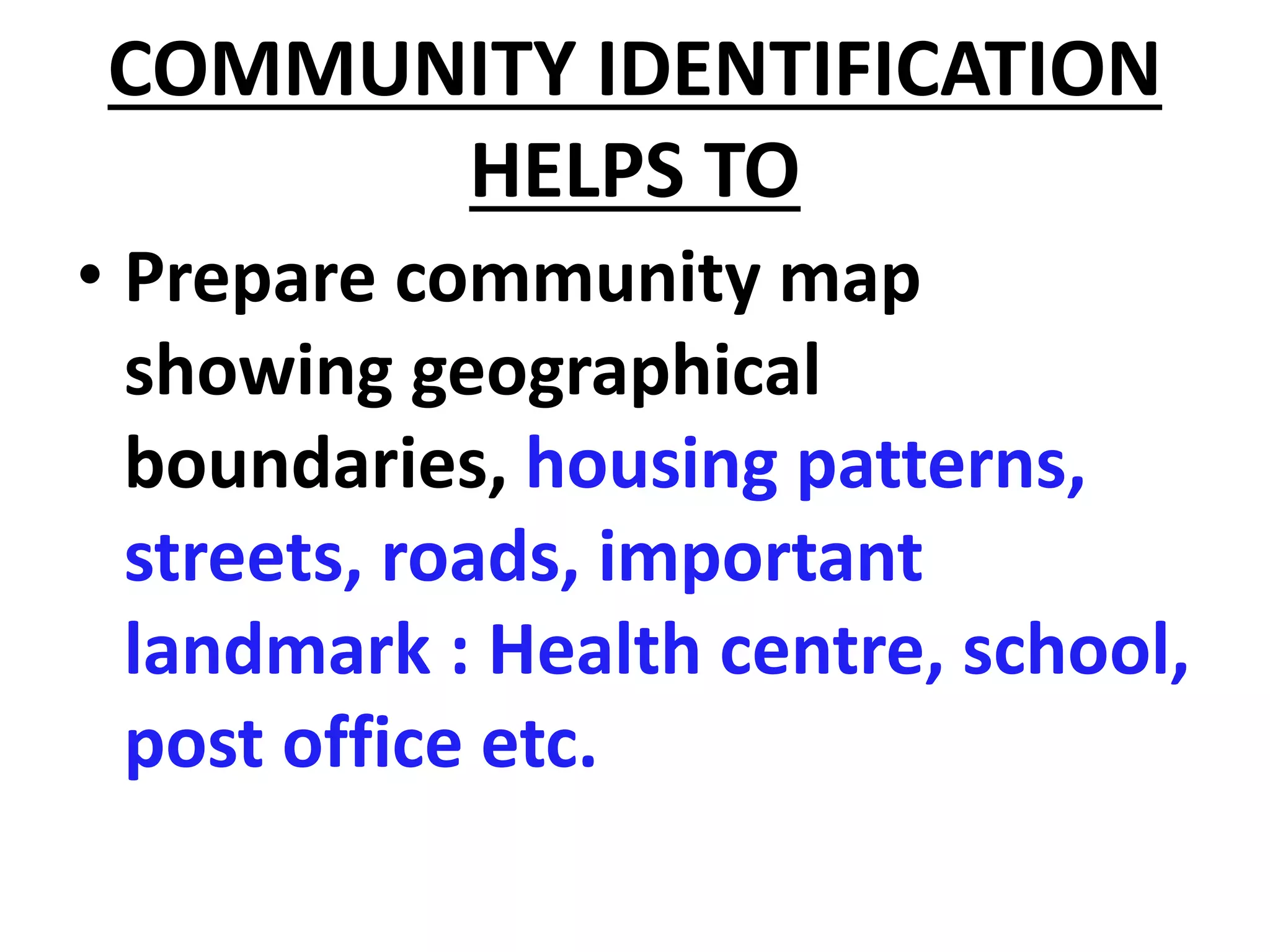 INTRO TO COMMUNITY HEALTH CONCEPTS | PPTX