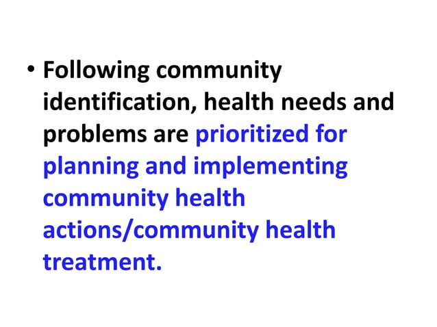INTRO TO COMMUNITY HEALTH CONCEPTS | PPTX | Diseases and Conditions | Medical Health