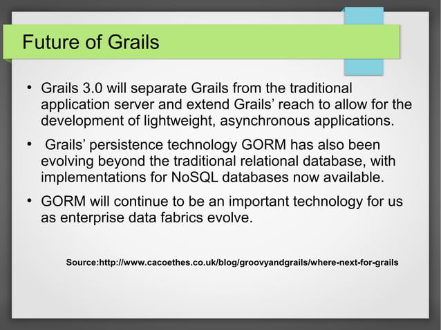 Introduction to Grails | PPT