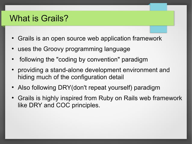 Introduction to Grails | PPT