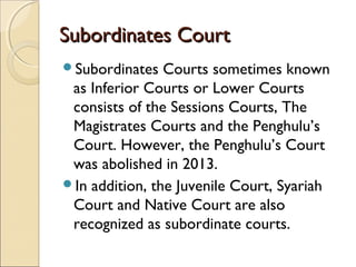 Introduction to the Malaysian Legal System | PPT