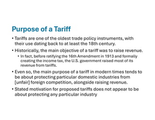 INRS Canada Tariff Presentation January 2025 | PDF