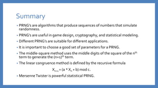 Pseudo Random Number | PPTX