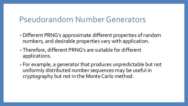 Pseudo Random Number