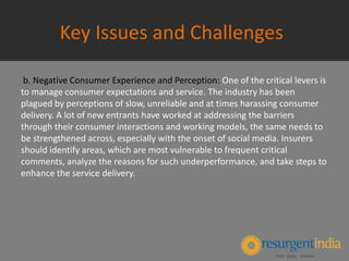 Indian Insurance Industry - Key Issues and Challenges - Part - 2 | PPTX
