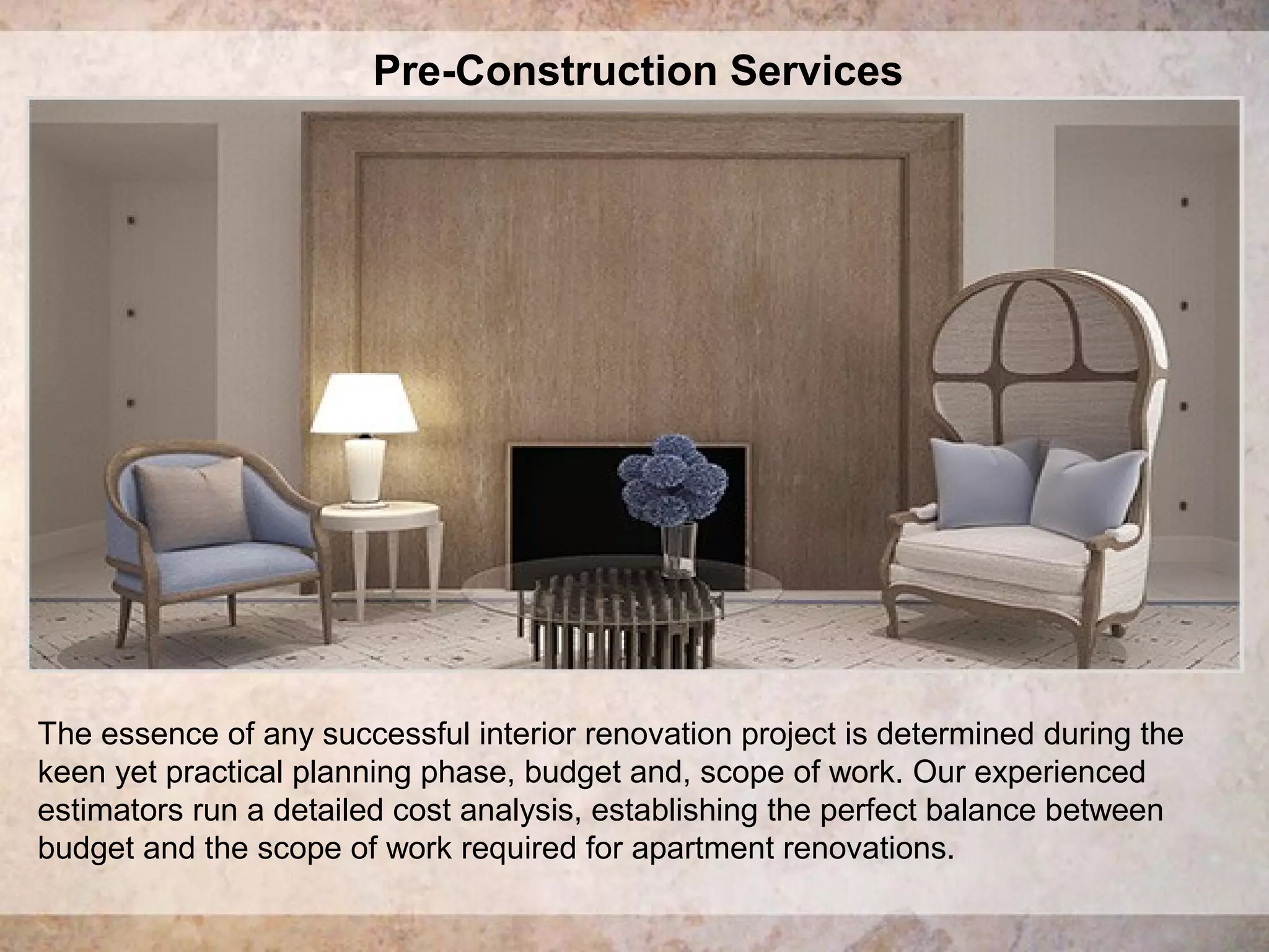 Pre-Construction Services | PPT | Apartments | Real Estate