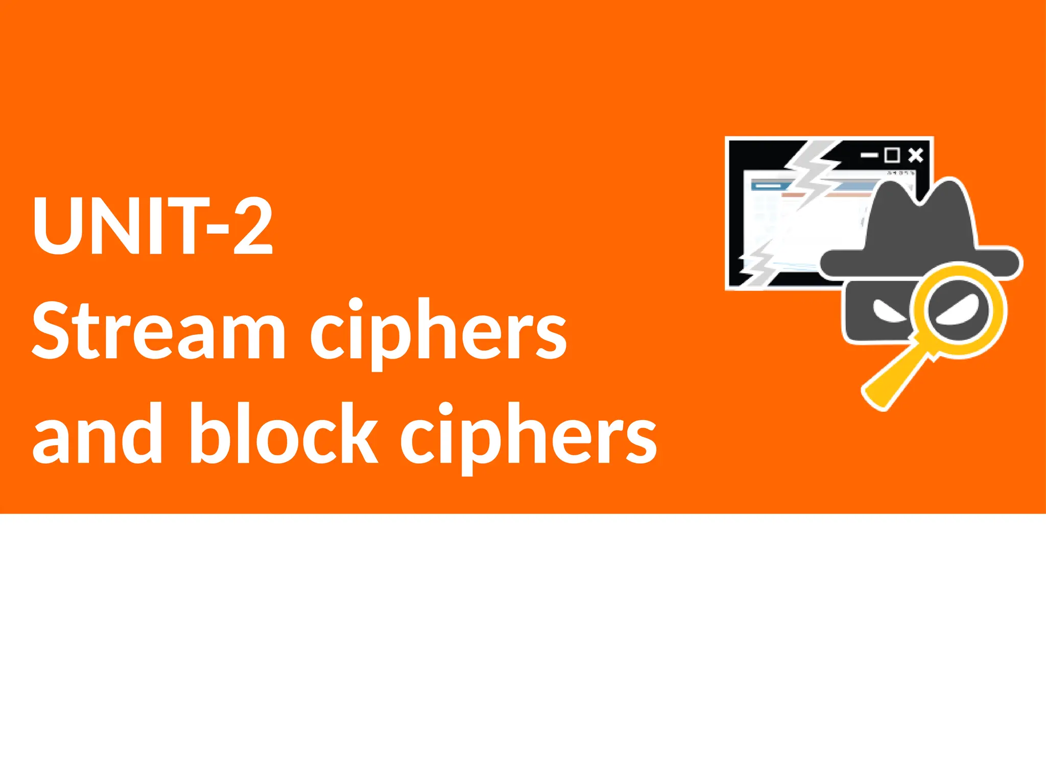 Information and Network Security types of cipher | PPTX