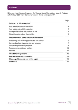 Care Quality Commission Inspection Report | PDF