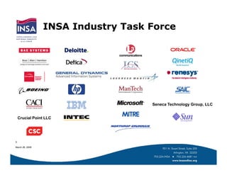 Outbrief by INSA on CyberSecurity | PDF
