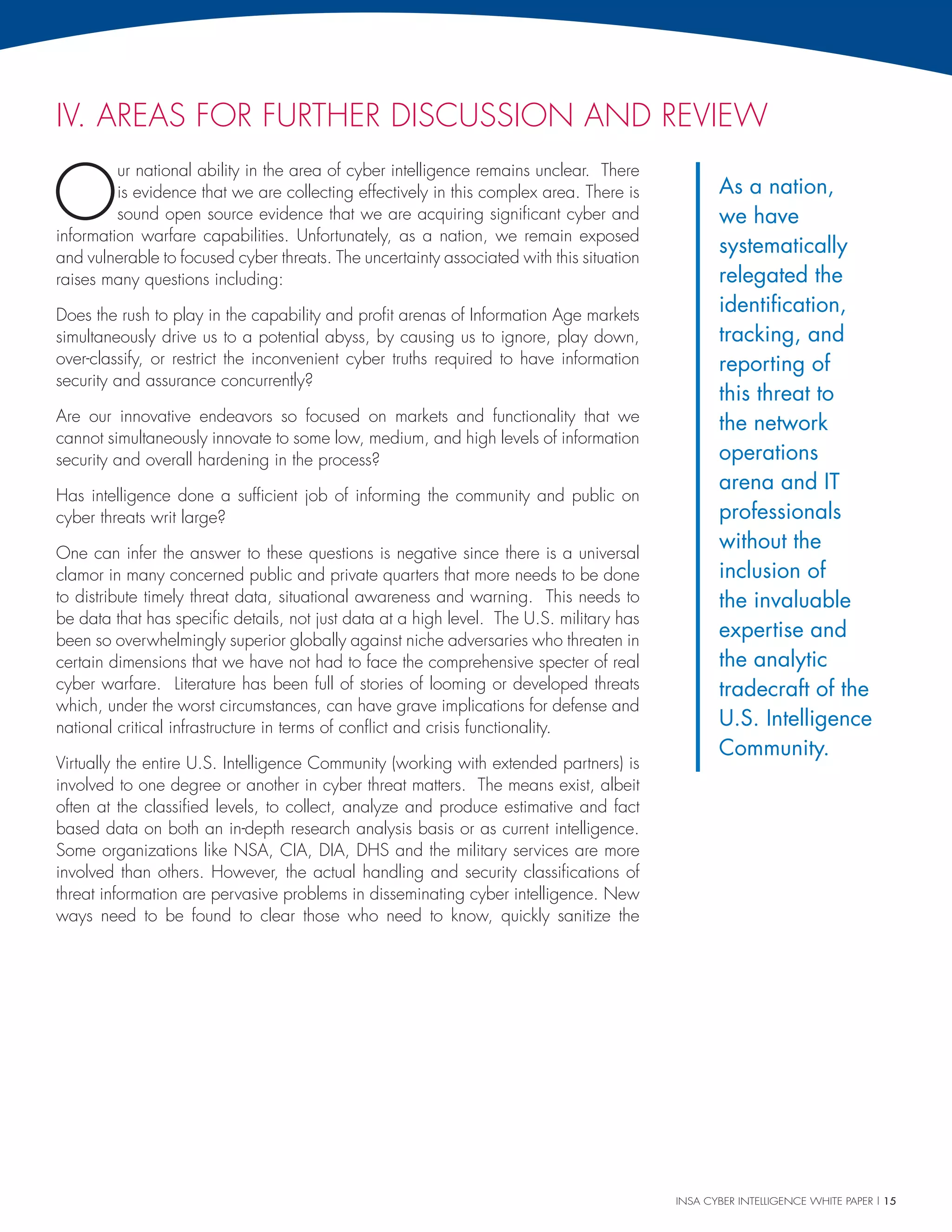 Insa cyber intelligence_2011-1 | PDF