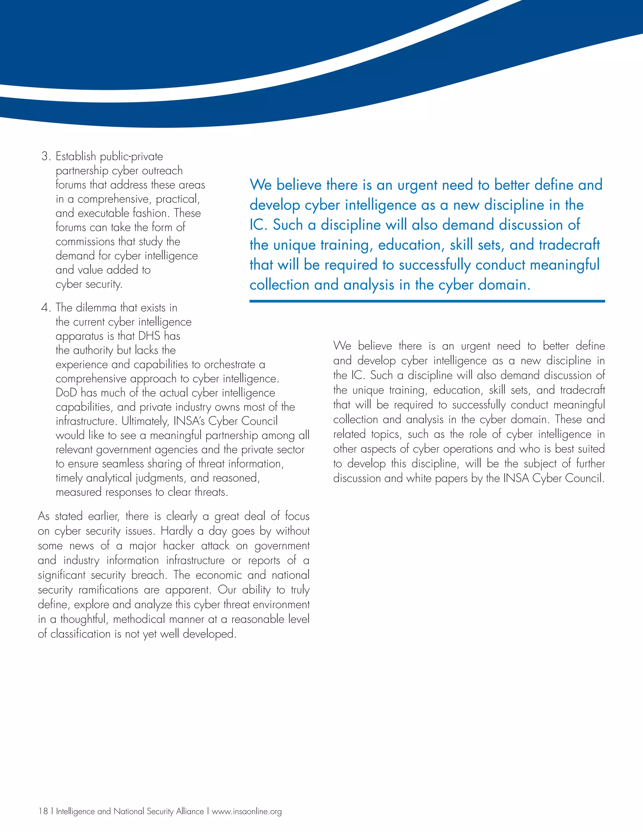 Insa cyber intelligence_2011-1 | PDF