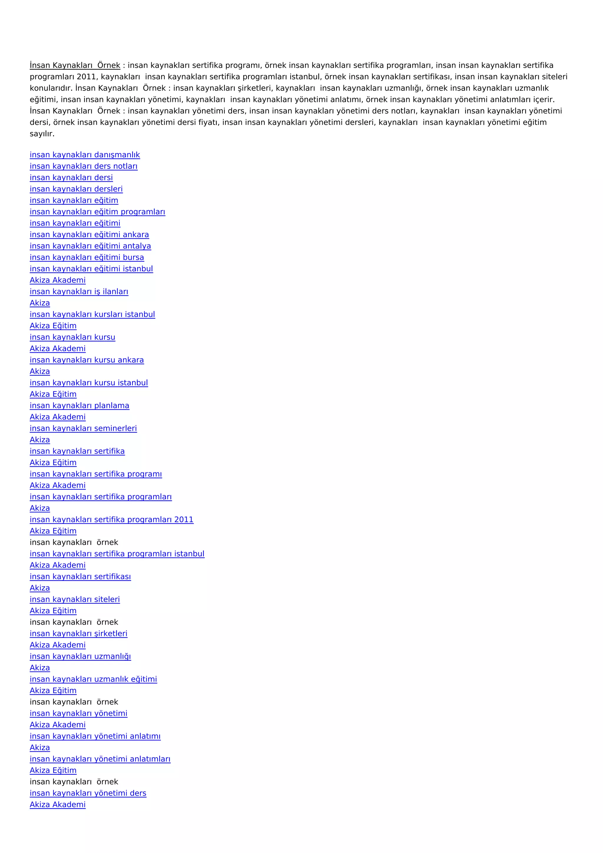 Insan kaynaklari-ornek | PDF