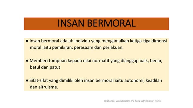 Insan bermoral | PPTX