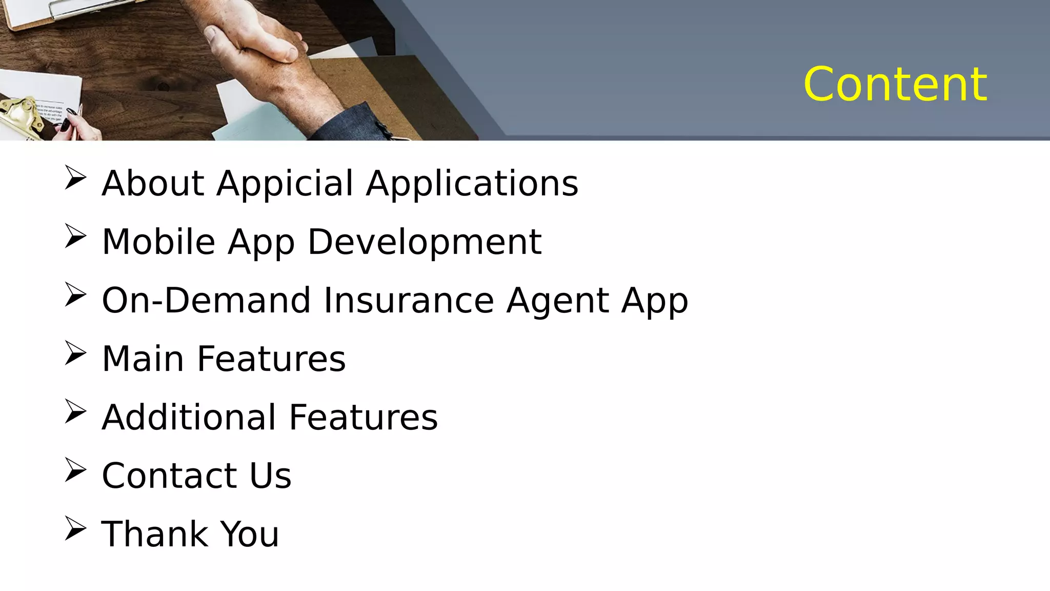 On-Demand Insurance App | PPT
