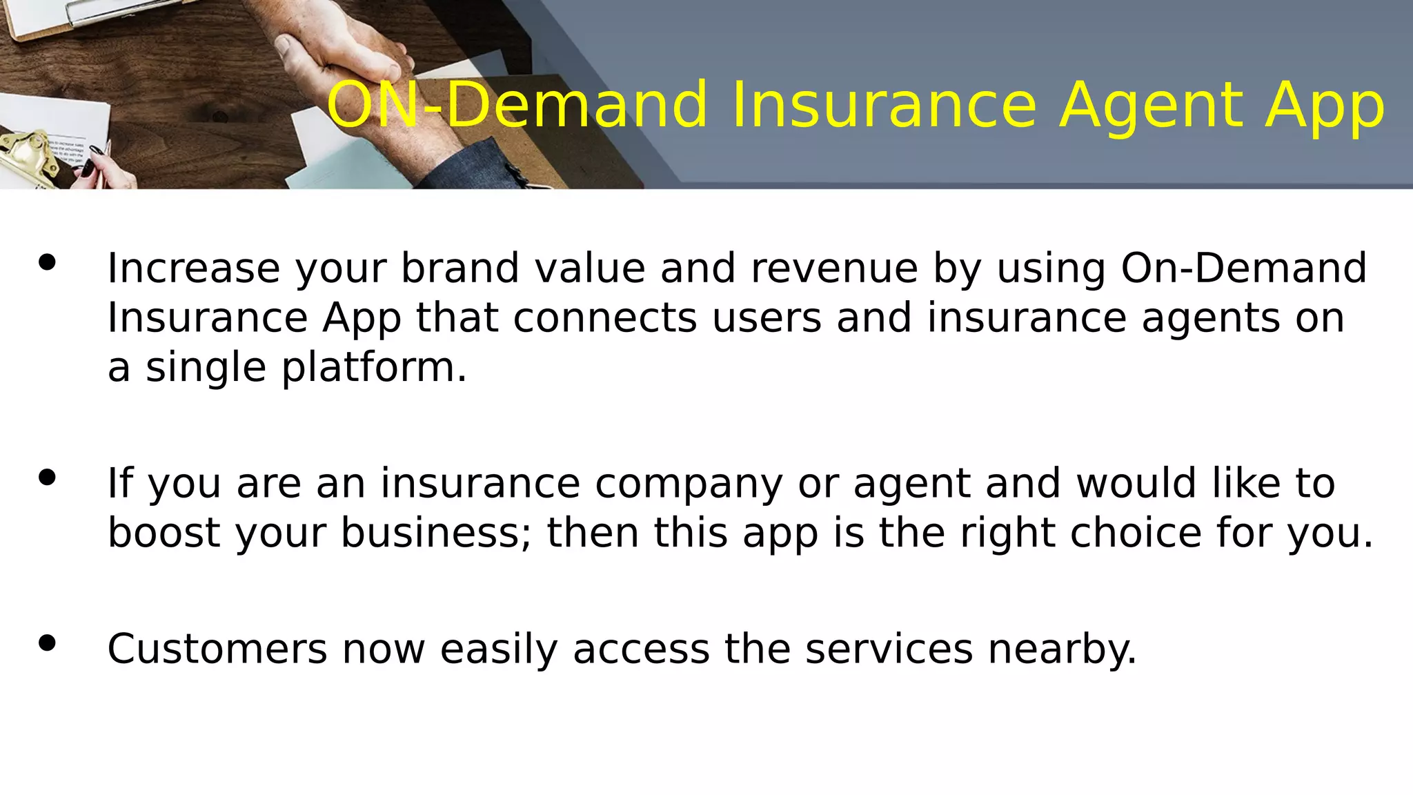 On-Demand Insurance App | PPT