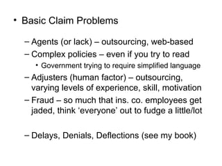 Insurance Claim Basics | PPT