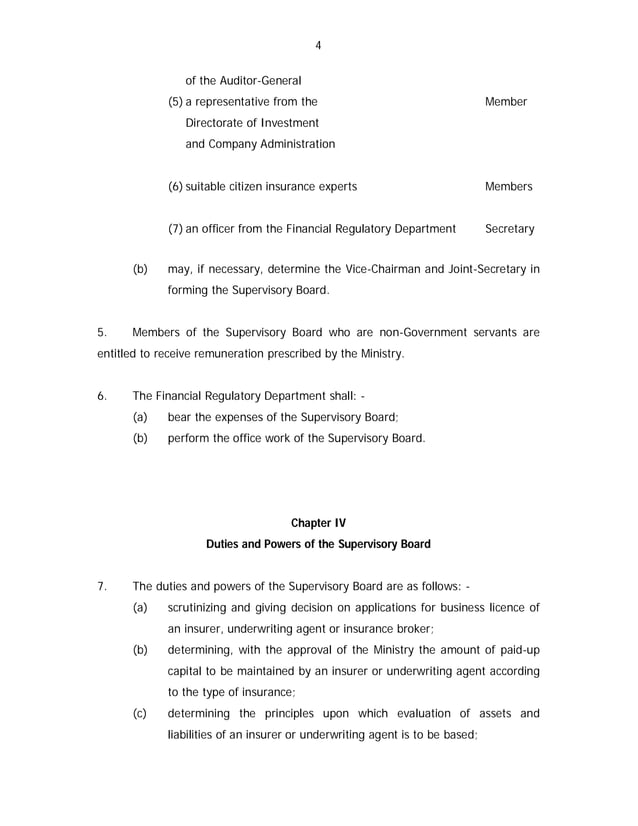 insurance business law of Myanmar-eng.pdf | Life Insurance | Insurance