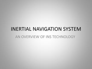 INS BY M3.pptx and ins ppt as inertial navigation | PPTX | Computer ...
