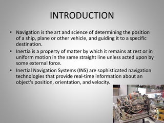 INS BY M3.pptx and ins ppt as inertial navigation | PPTX | Computer Peripherals | Computing