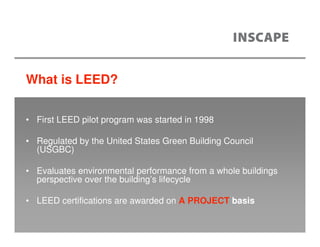 Inscape Leed Presentation | PDF