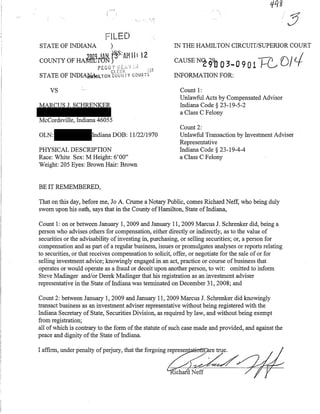 Arrest Warrant for Missing Indiana Pilot Marcus Schrenker | PDF