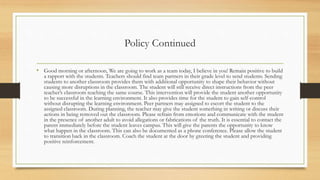 In school suspension programsfinal | PPTX