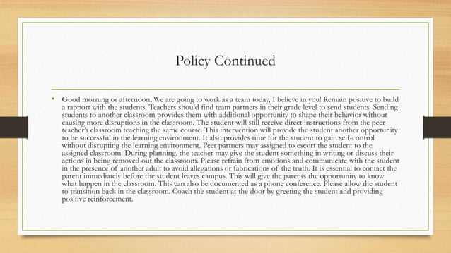 In school suspension programsfinal | PPTX | Homework and Study | Education