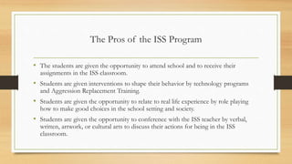 In school suspension programsfinal | PPTX